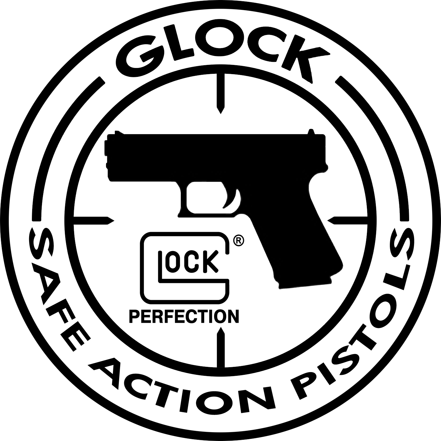 glock safe action pistol car sticker | Lazada PH