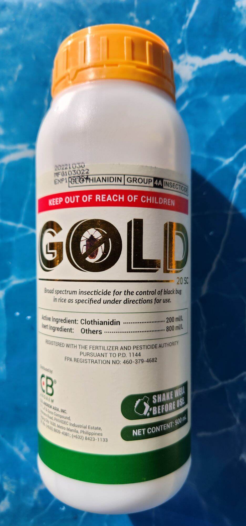 Gold 20SC 500mL Insecticide for Rice and other Crops | Lazada PH