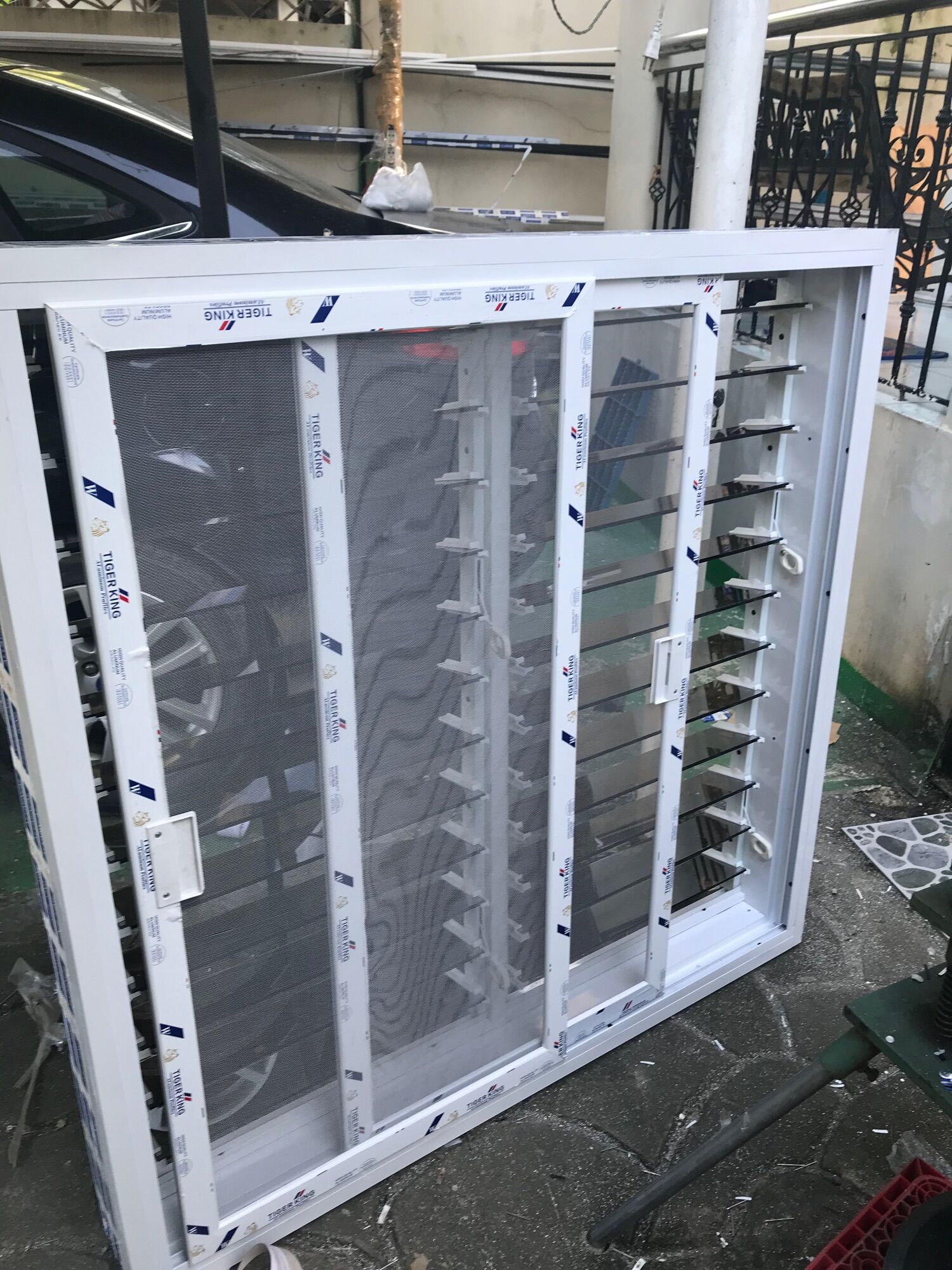 120cm x 120cm aluminum jalouplus window w/ screen | Lazada PH