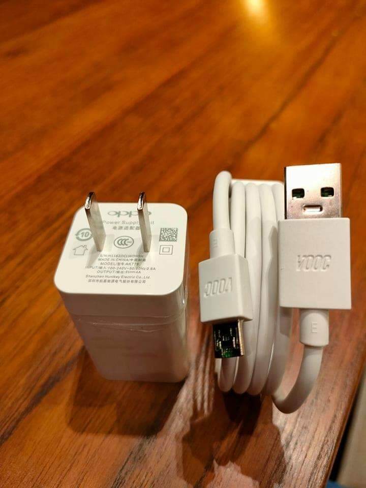 OPPO 20W VOOC Fast Charger Cable Set VOOC 5V-4A Super Fast Charging ...