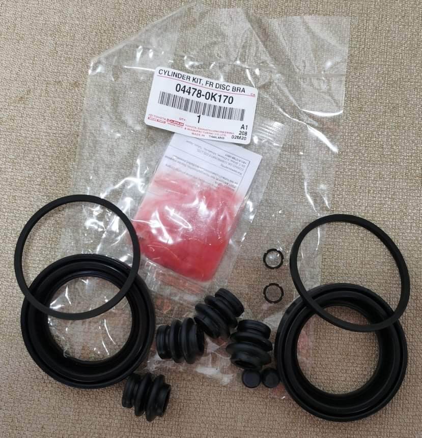 FRONT DISC RUBBER CALIPER KIT (SET) FOR TOYOTA INNOVA, HILUX, FORTUNER ...