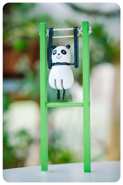 Wooden Toy Acrobatic Person Decompression Flip Bucket Children's Wooden ...