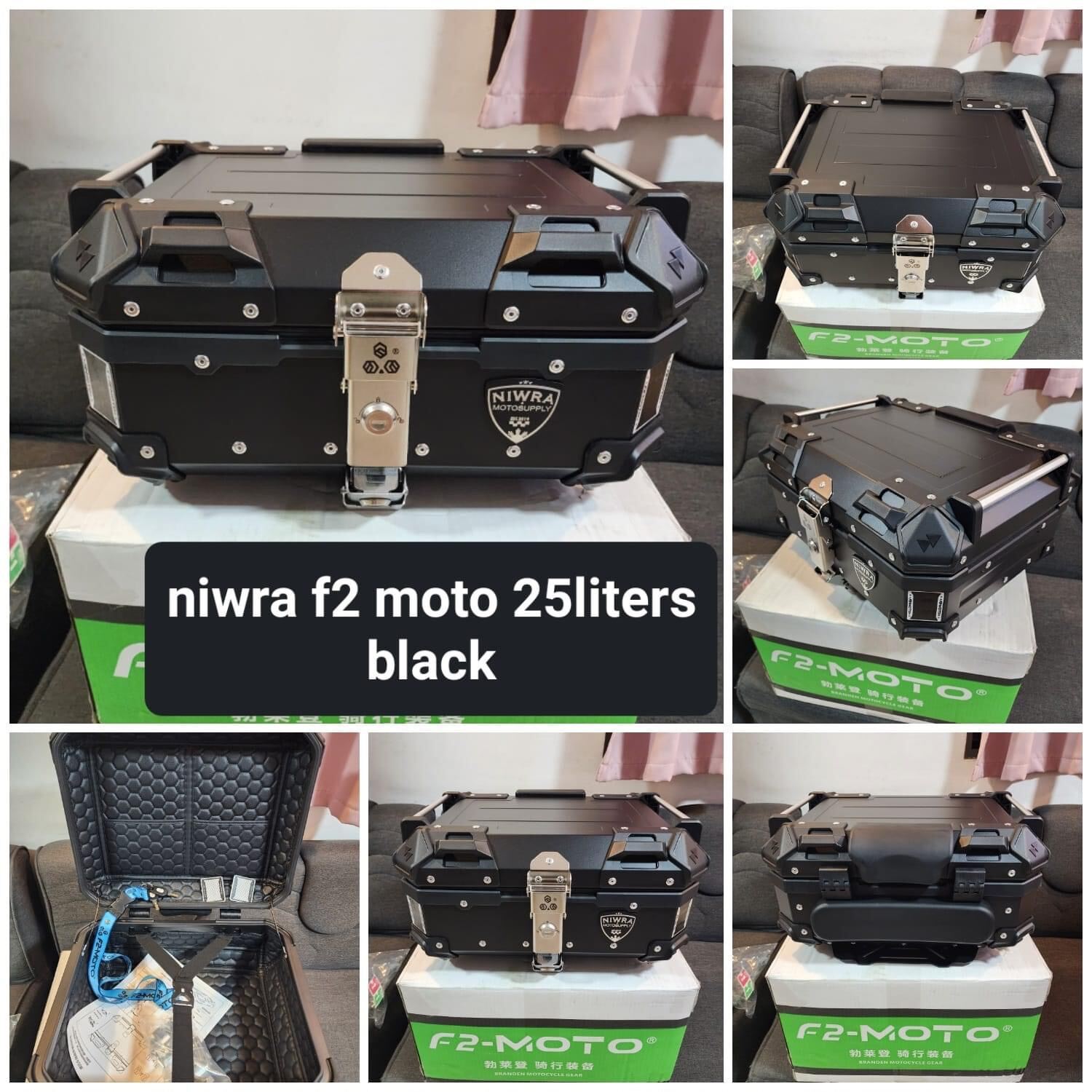 NIWRA F2 Moto25LITERS ALLOY TOPBOX | Lazada PH