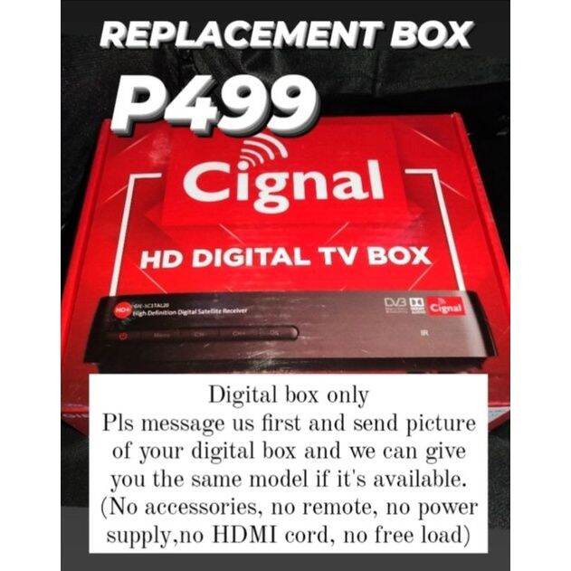 Cignal HD Prepaid Box and SET with FREE 2,000 LOAD (1,000 load for 2 ...