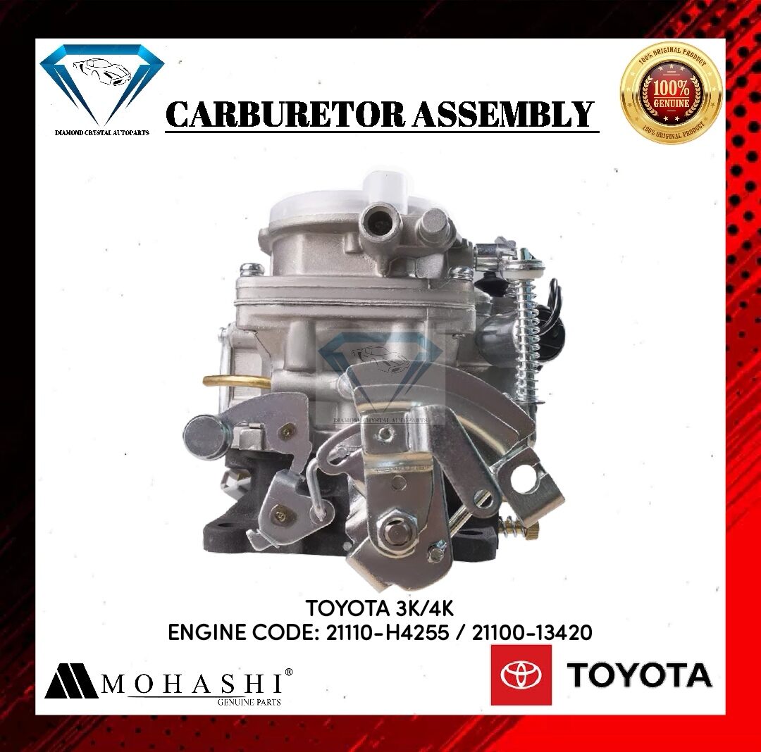 CARBURETOR ASSEMBLY TOYOTA 3K/4K ENGINE CODE:21110-H4255 / 21100-13420 ...