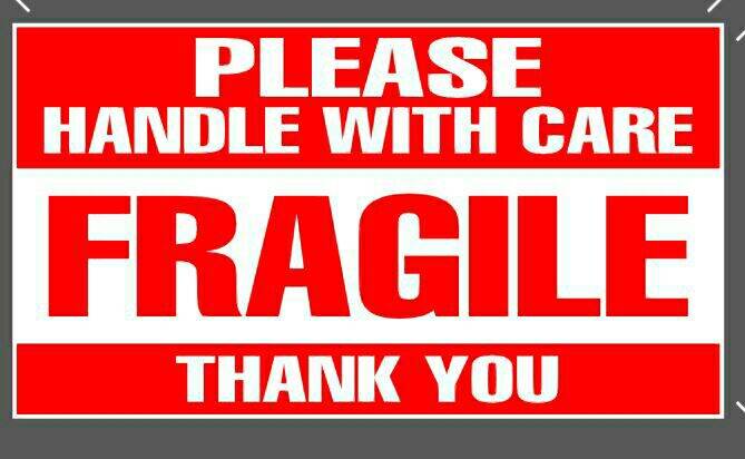 FRAGILE STICKER DESIGN 3 FOR CARTON WATERPROOF A4 SIZE | Lazada PH