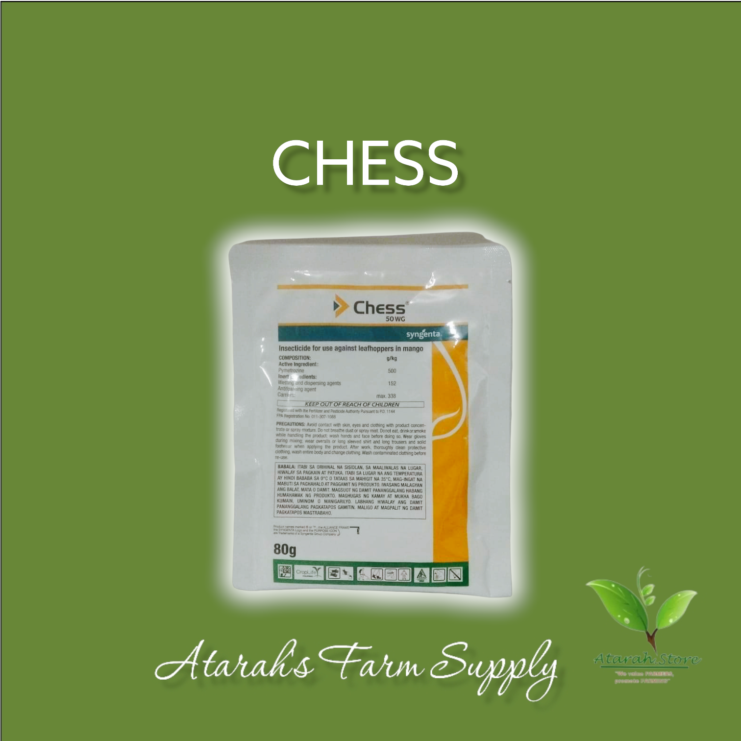 CHESS 50WG Insecticide (80gms) | Lazada PH