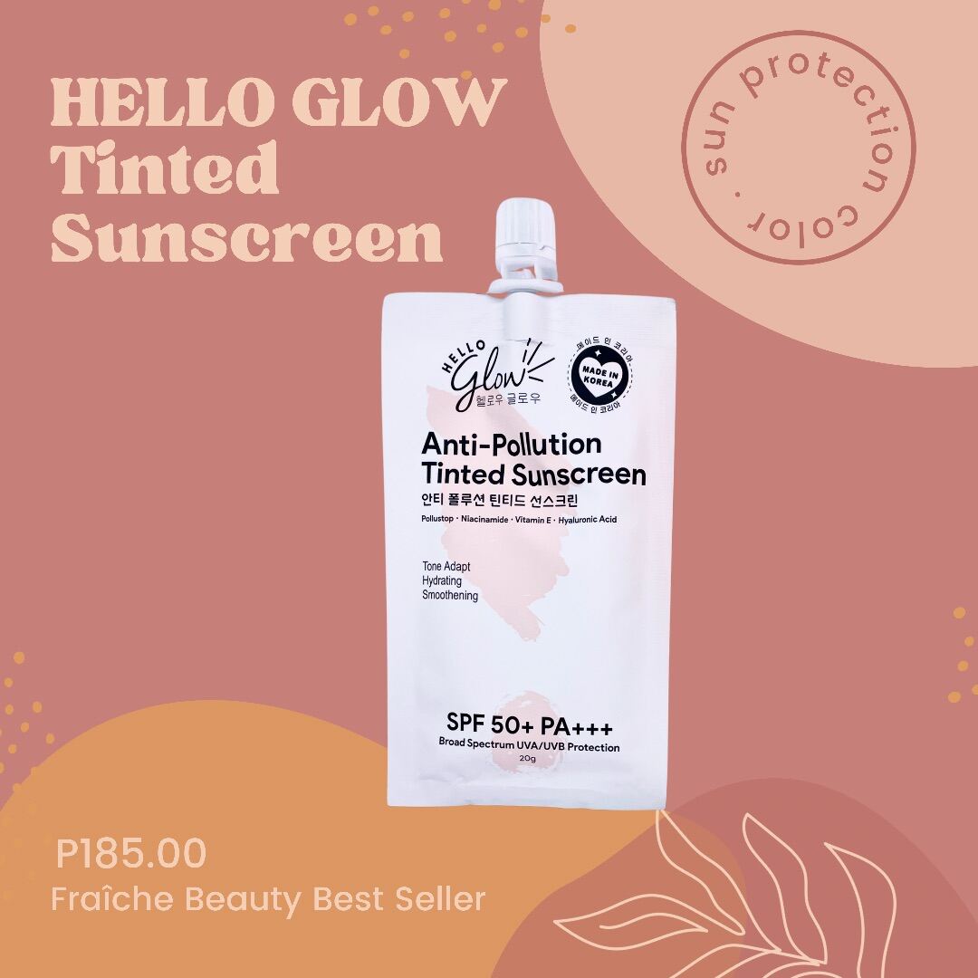 Hello Glow Anti-Pollution Tinted Sunscreen with SPF 50+ PA+++ | Lazada PH