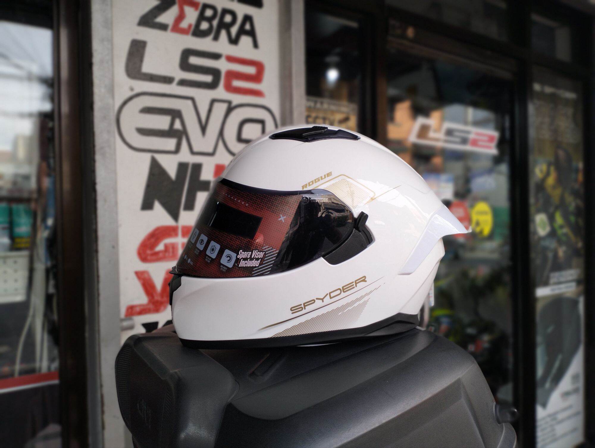Spyder Rogue Fullface helmet dual visor + FREE lens | Lazada PH