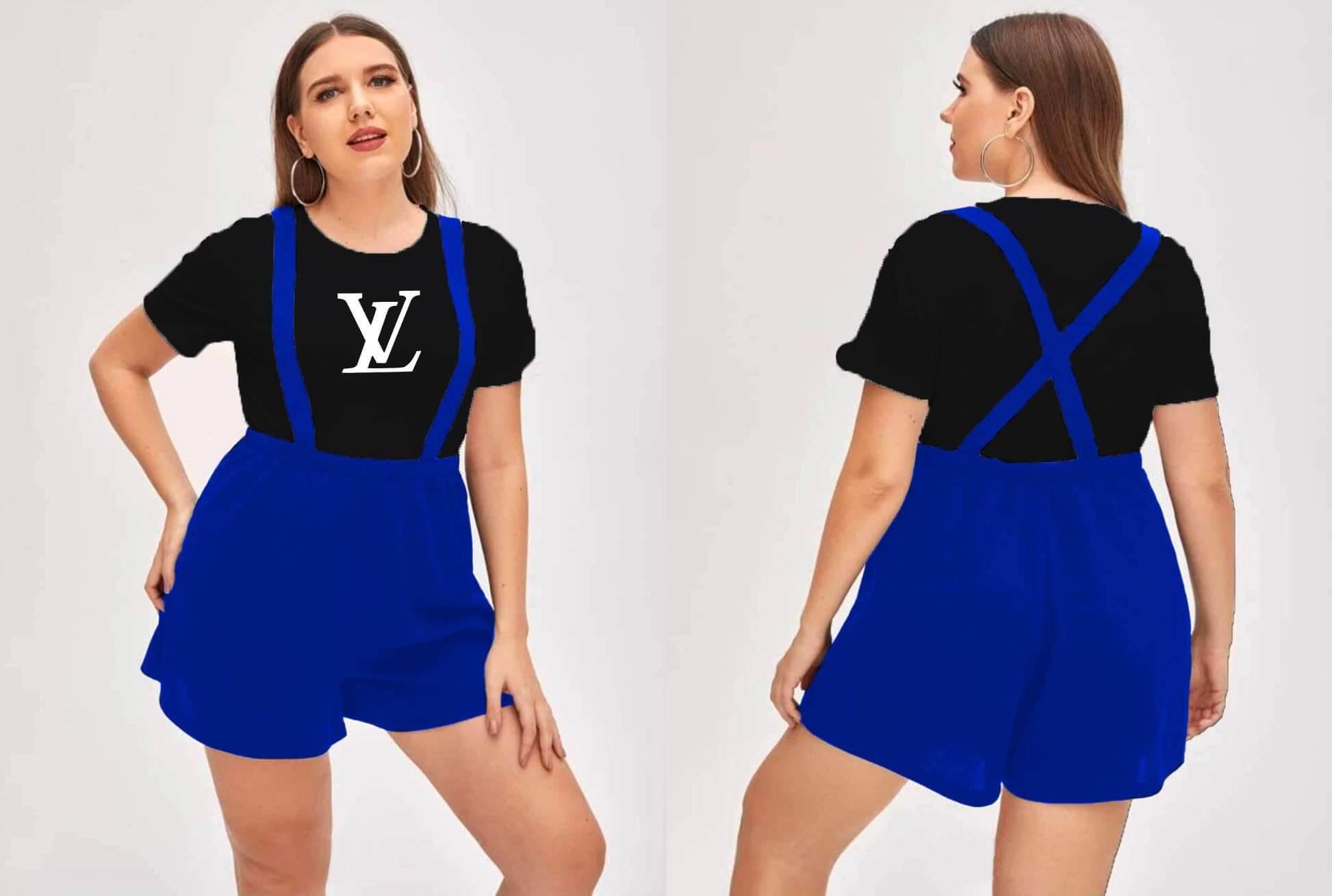 JUMPER SHORT L.B. PRINT INNER INCLUDED PLUS SIZE | Lazada PH