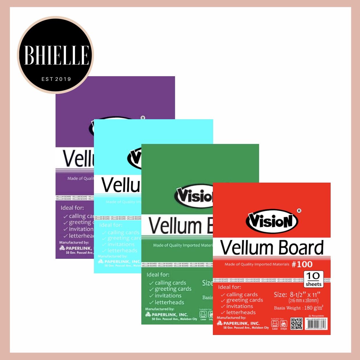 Vision Vellum board paper 10sheets per pack | Lazada PH