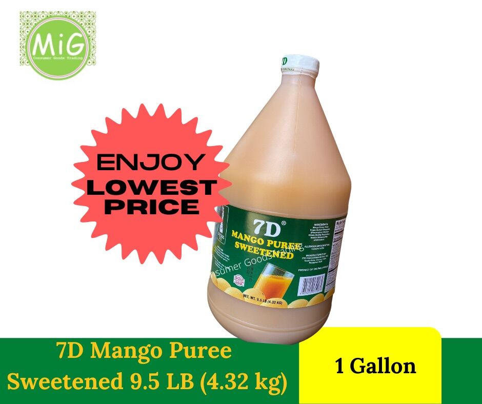 7D Mango Puree x 1 gallon (4.32 kg) | Lazada PH