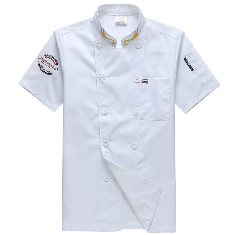 Chef Uniform White Long Sleeves for Men and Women Chefs Uniform Black ...