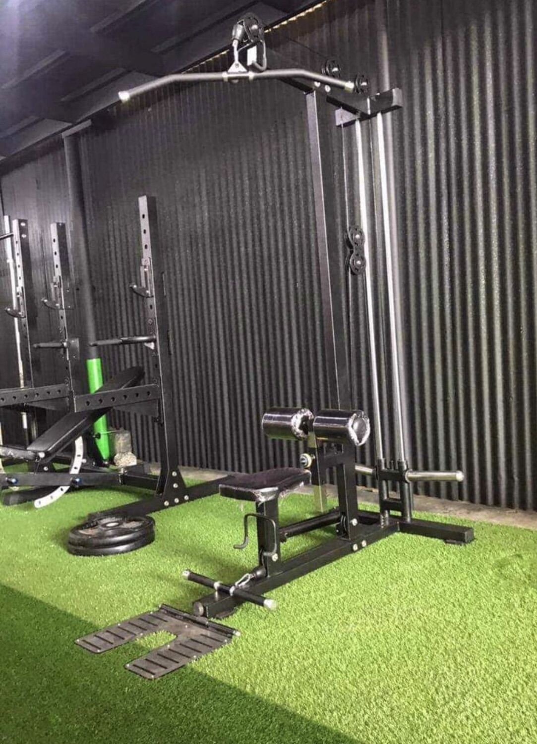 LAT Pull Down and Low Row Cable Machine with High and Low Pulley ...