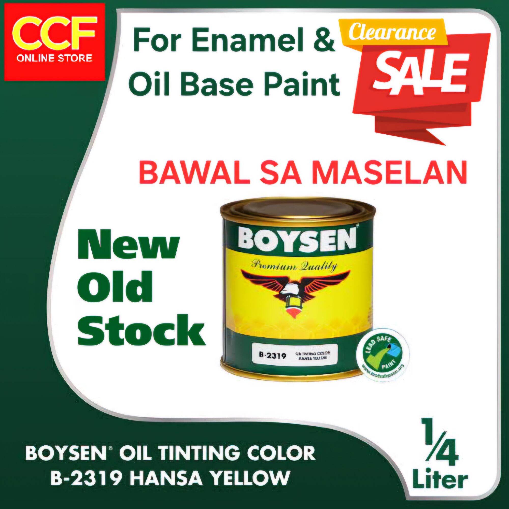 Boysen Tinting Color Hansa Yellow 1/4 Liters | Lazada PH
