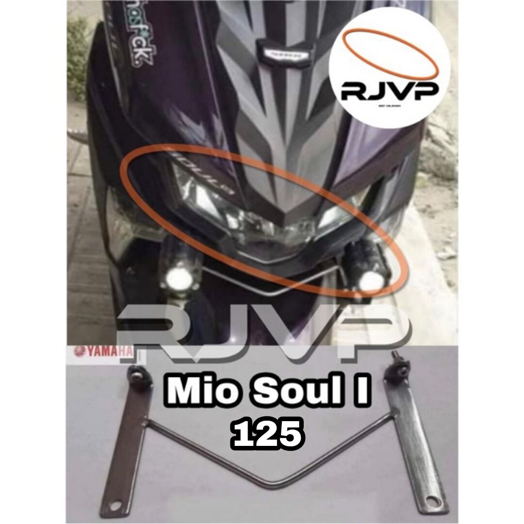Yamaha MSI Mio Soul I 125 MDL Bracket Mini Driving Light Bracket Pure ...