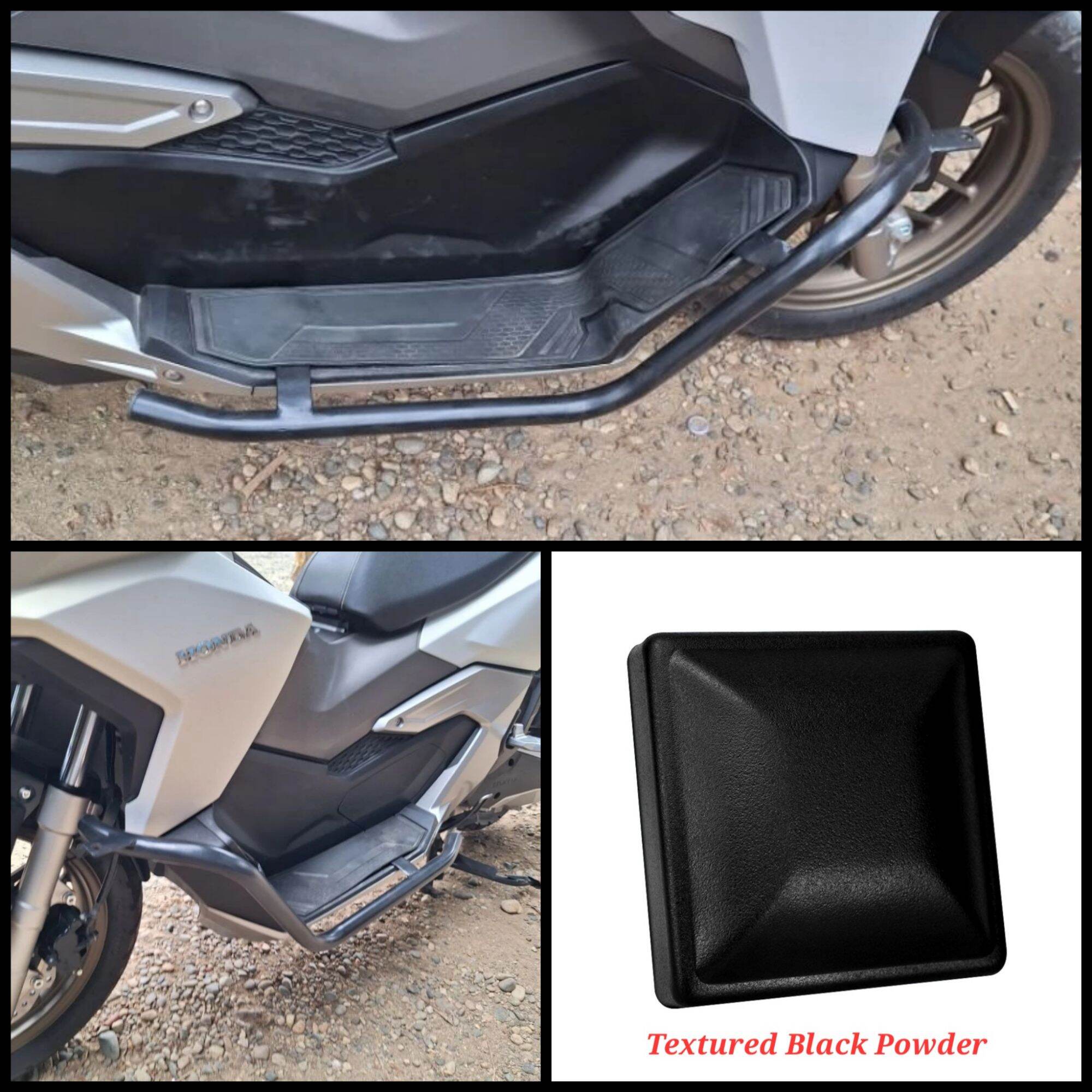 Honda Adv 160 - Half Small Crash Guard Design 2 with Auxiliary Light Bracket (Powder Coated ...