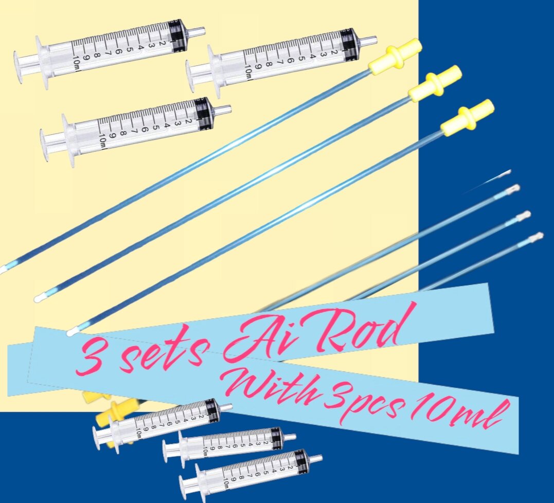 artificial Insemination Rod | Ai Rod| 3 Sets - 3 rod, 3 10ml syringe ...