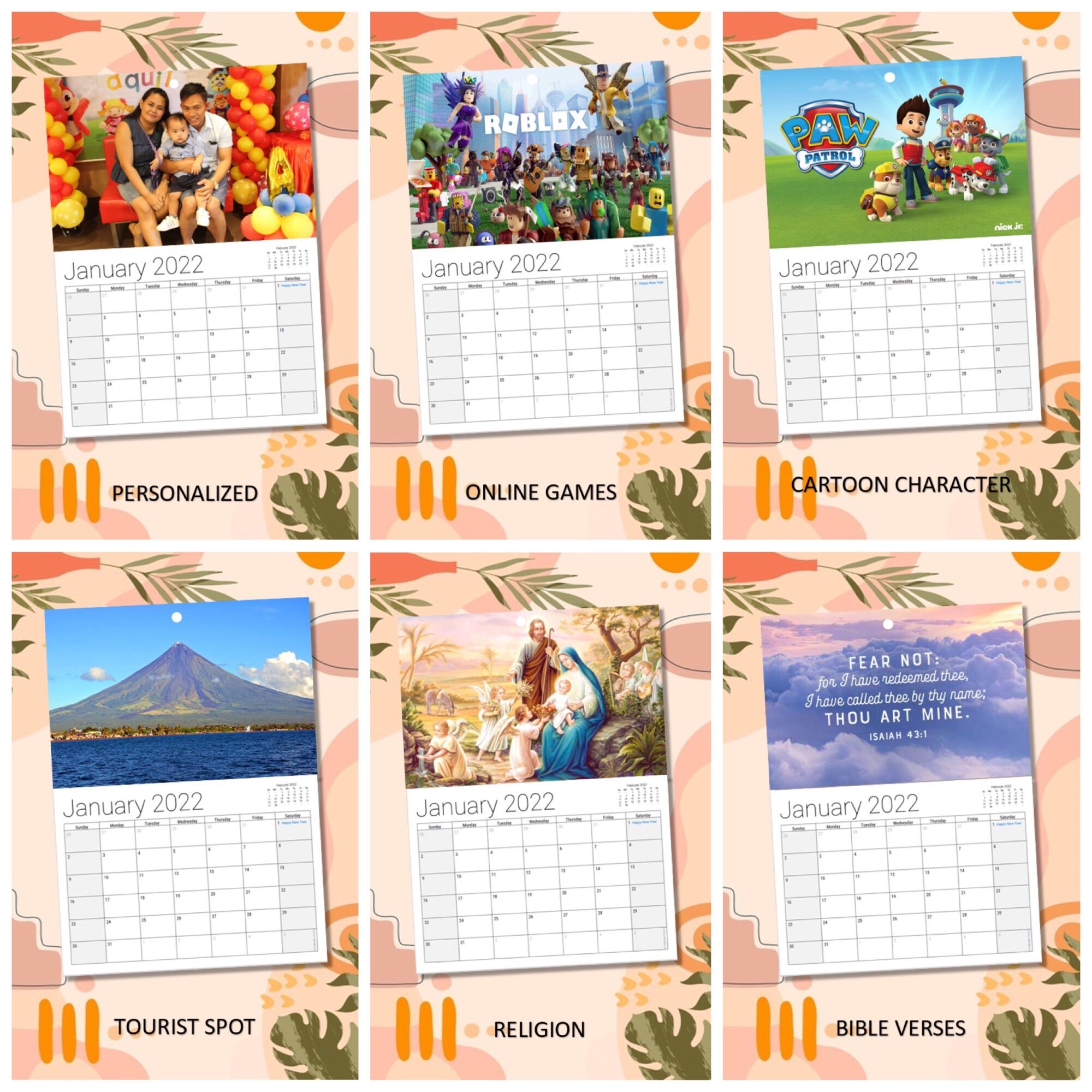 Laminated Wall Calendar for 2022 | Lazada PH