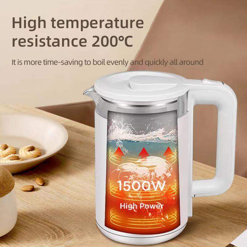 Electric Kettle 2L Stainless Steel Fast Heating Double Layer Anti ...
