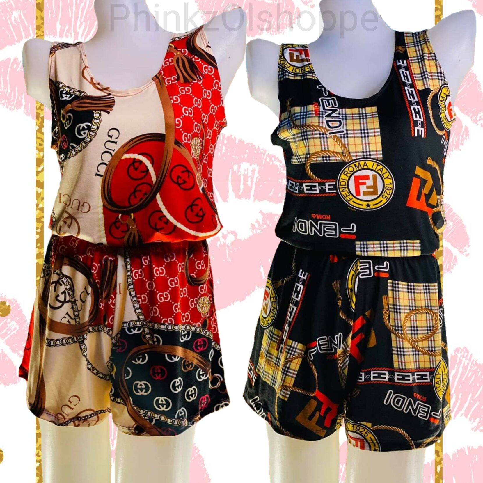 Trendy Women's Sando Short Terno / Sando Pang Bahay / Pang tulog ...