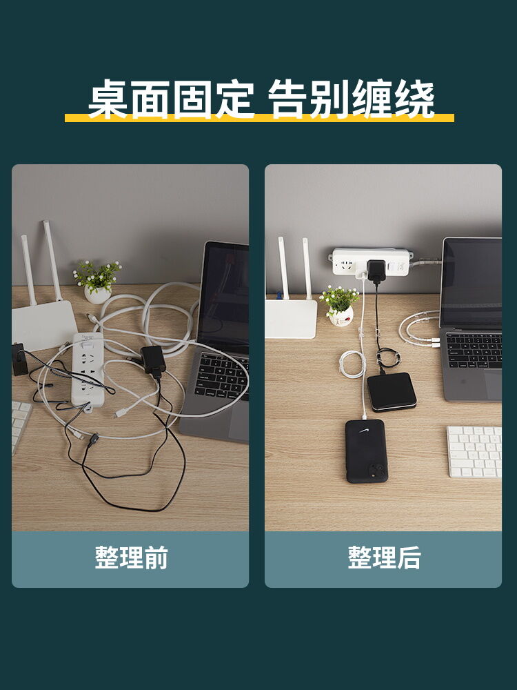 Wire Holder Cable Routing Handy Gadget Punch-Free Wall Cable Clamp Self ...