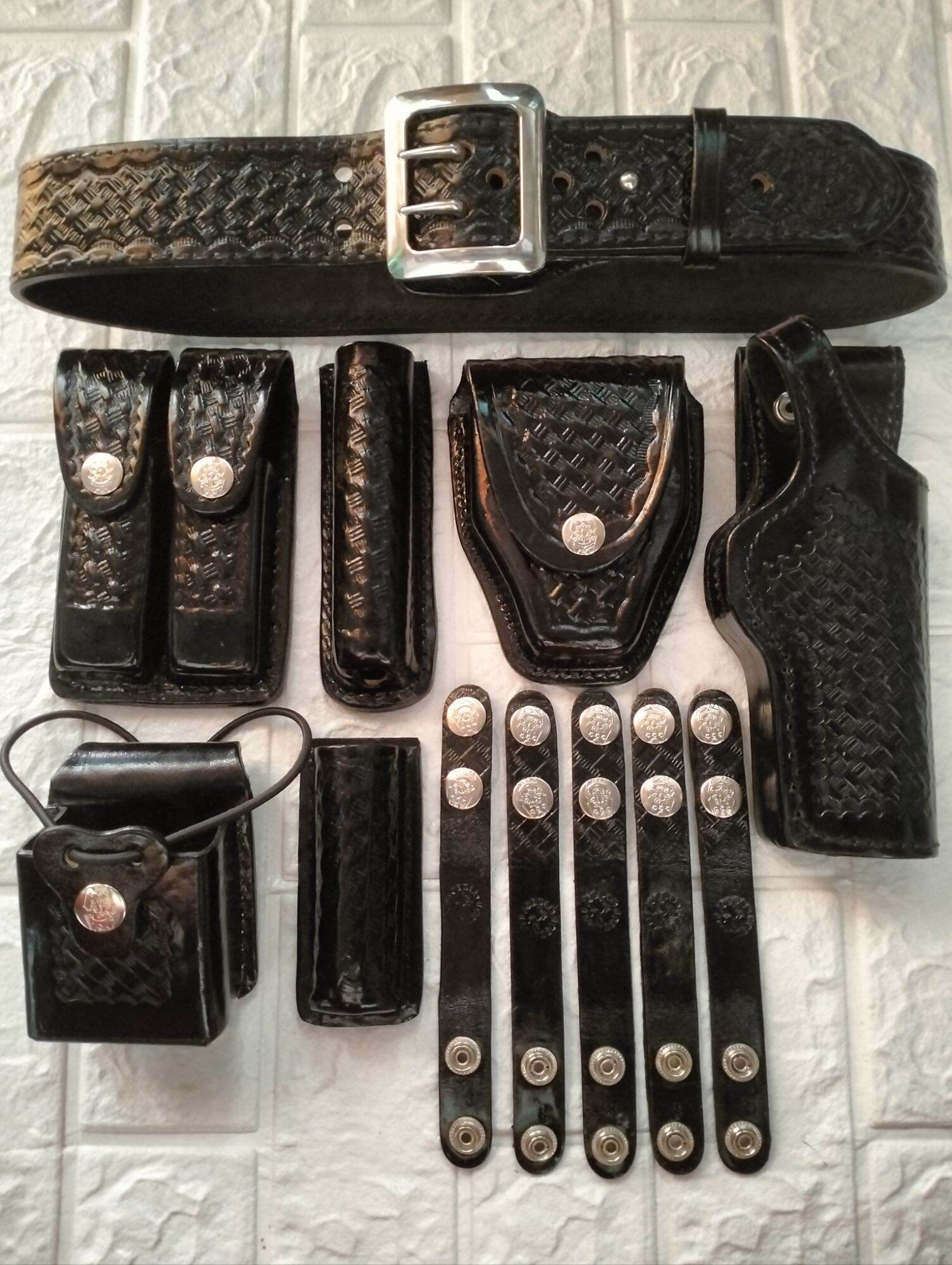 NEW PNP Leather Rig Belt Set Heavy Duty (J*rdan Makapal) | Lazada PH