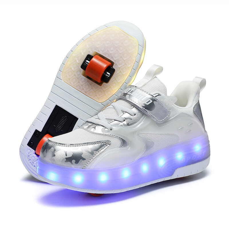 Automatic Model Transformative Shoes Heelys Four-Wheel Walking Boys and ...