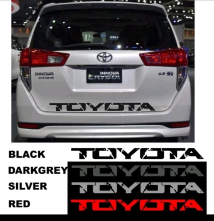 Toyota Innova Tailgate Sticker Design Fit for any Model | Lazada PH