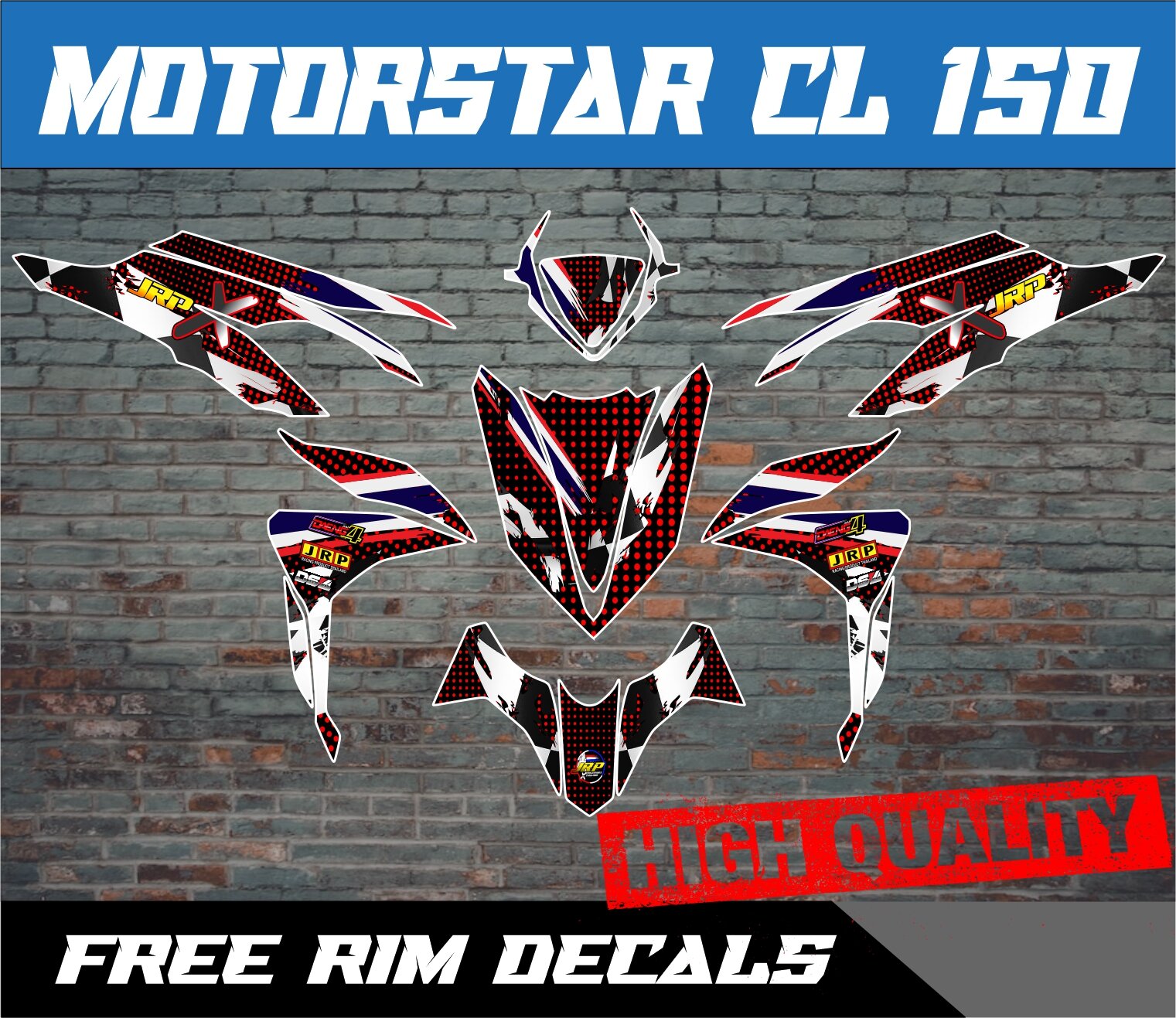 Motorstar CL 150 decals stickers, laminated | Lazada PH