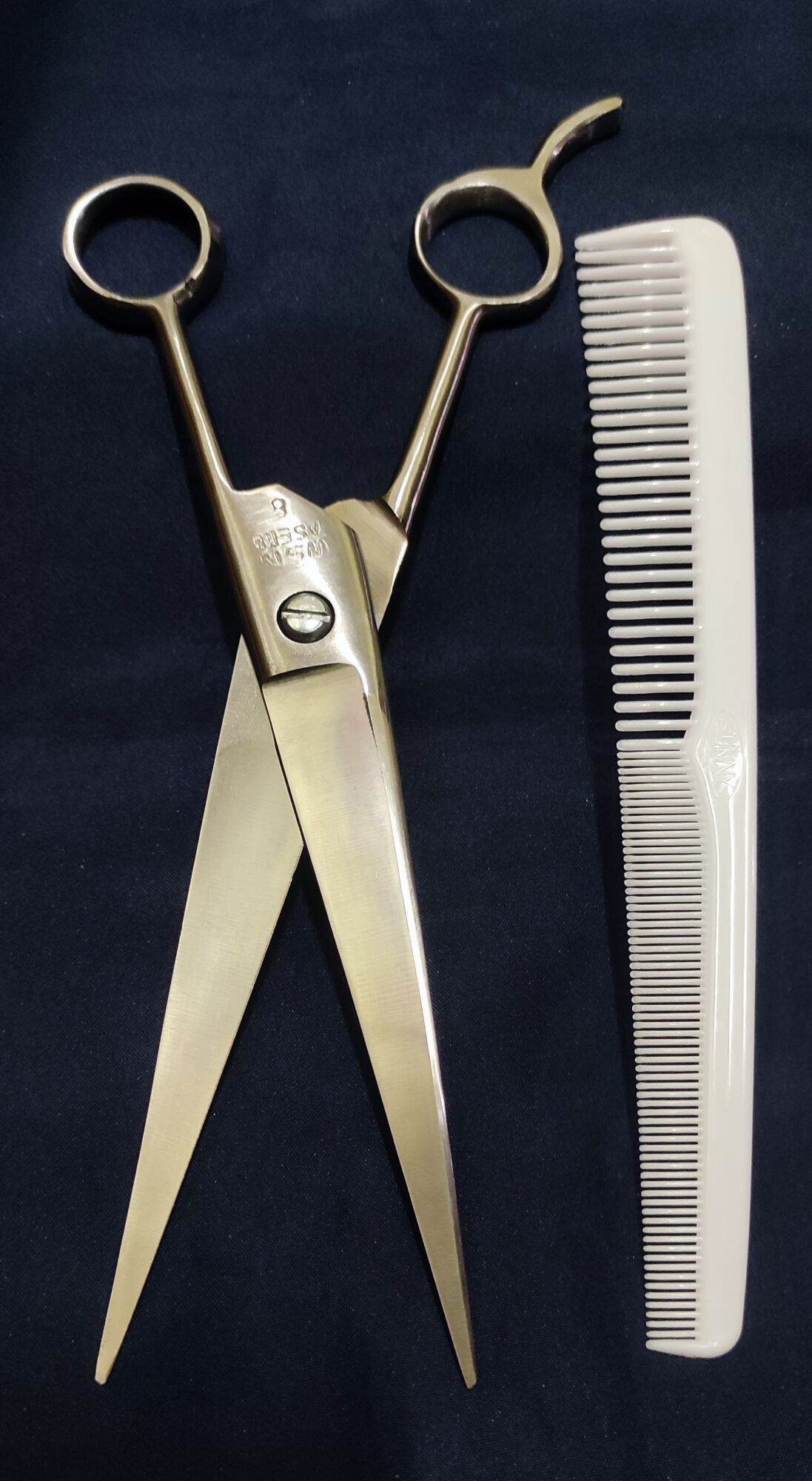 barber scissor 8" pure Asero tabaco made | Lazada PH