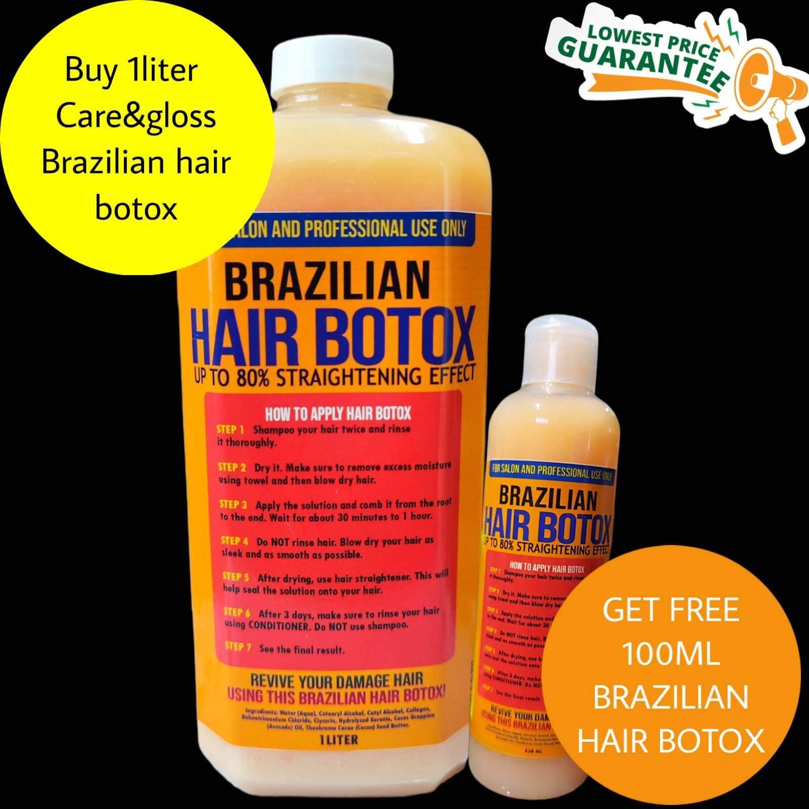 NEW AND IMPROVE BRAZILIAN HAIR BOTOX 1LITER (free 100ml) | Lazada PH
