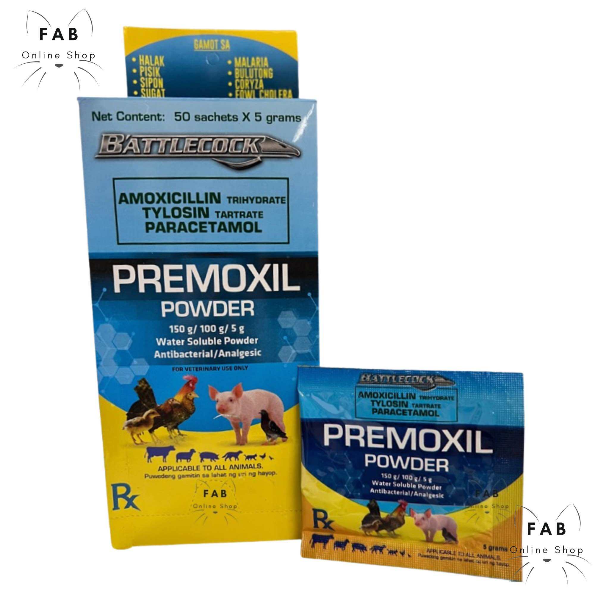 5g Sachet Battlecock Premoxil 550 Water Soluble Powder | Lazada PH