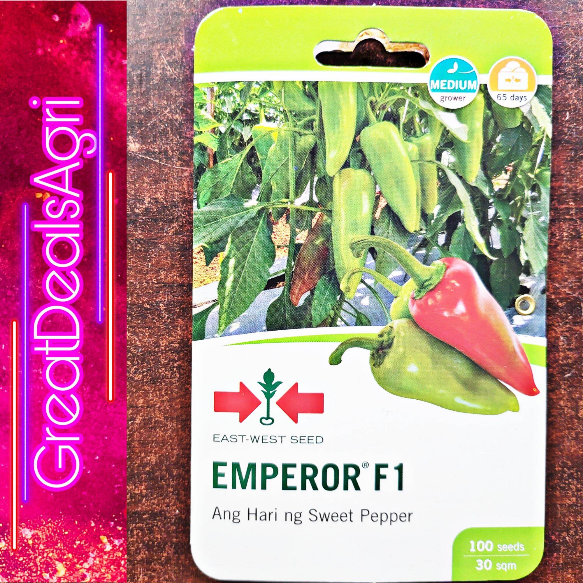 EMPEROR F1 HYBRID SWEET PEPPER SEEDS (100 SEEDS) EAST WEST SEEDS ...