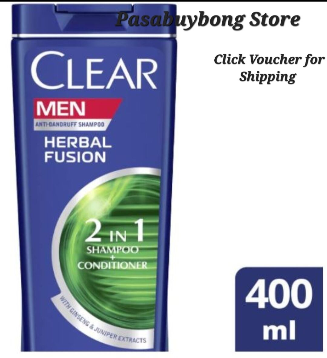 Clear Men 2 in 1 Conditioner+Shampoo Herbal Fusion Anti-Dandruf Herbal ...