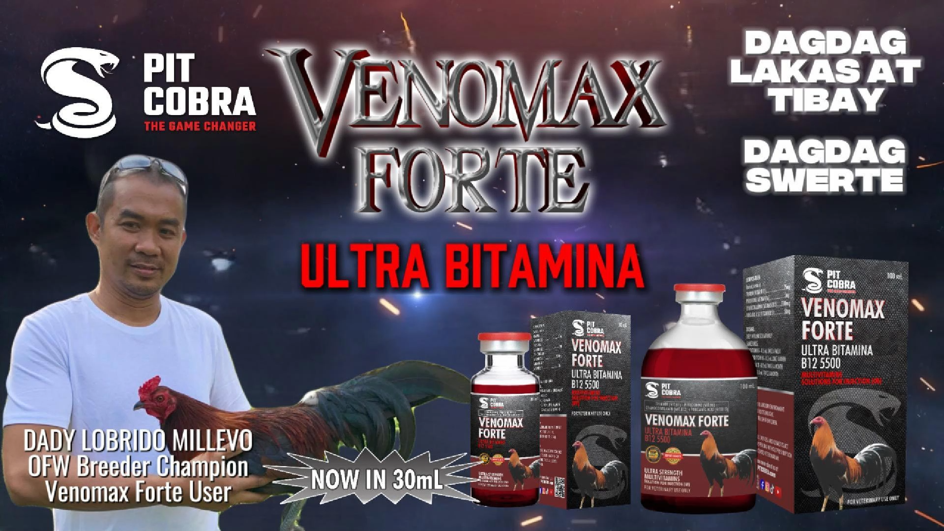 Pit Cobra Venomax Forte 30ml Injectable - Ultra Bitamina B12 5500 ...