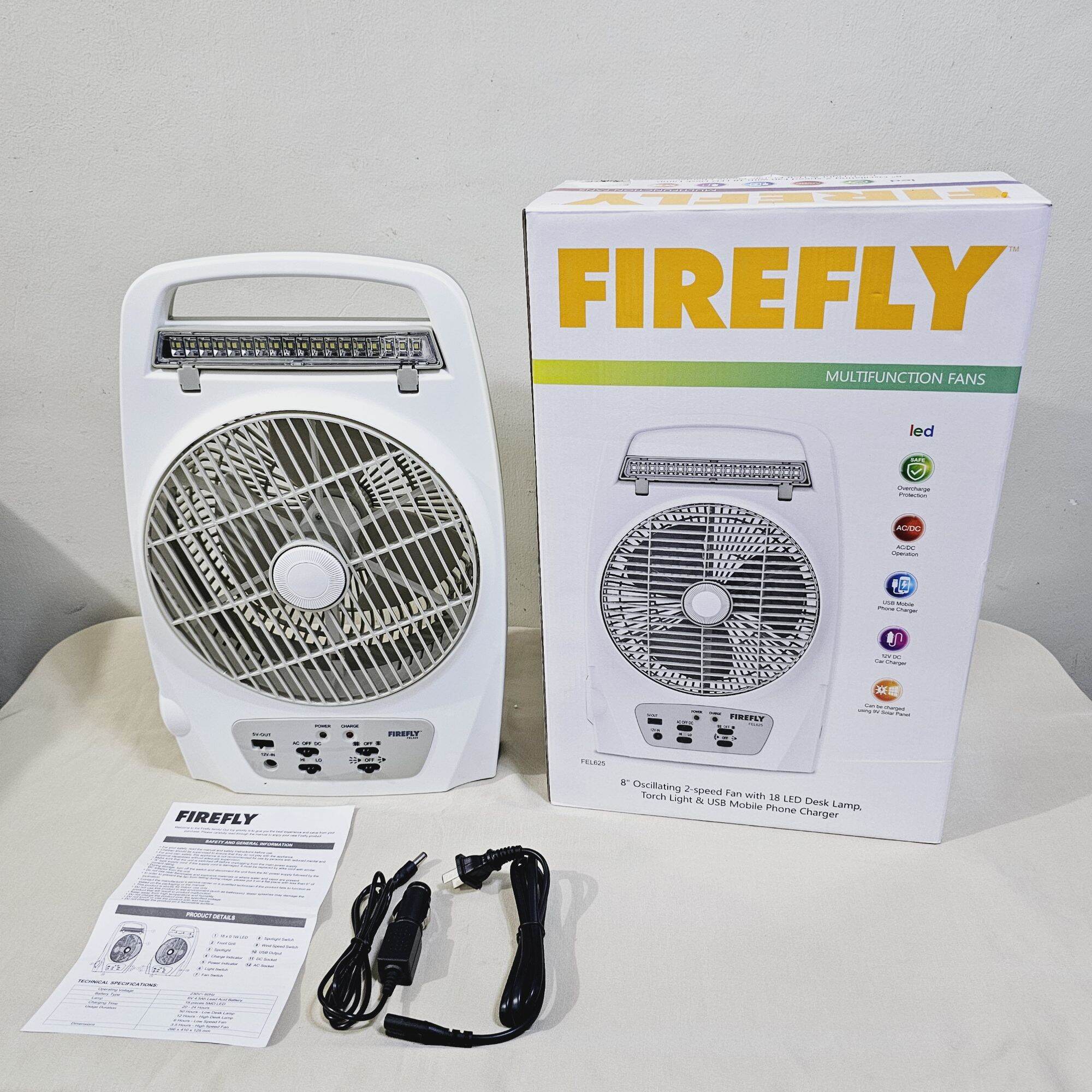 FIREFLY 6 HOURS MULTIFUNCTION FAN 100% ORIGINAL | Lazada PH