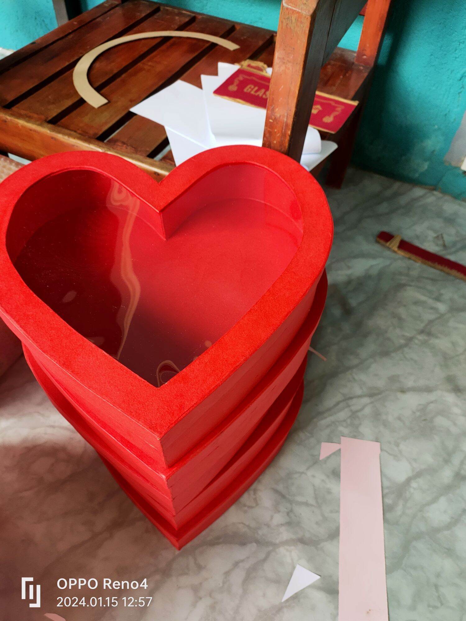 12x4 HEART HARD BOX | Lazada PH
