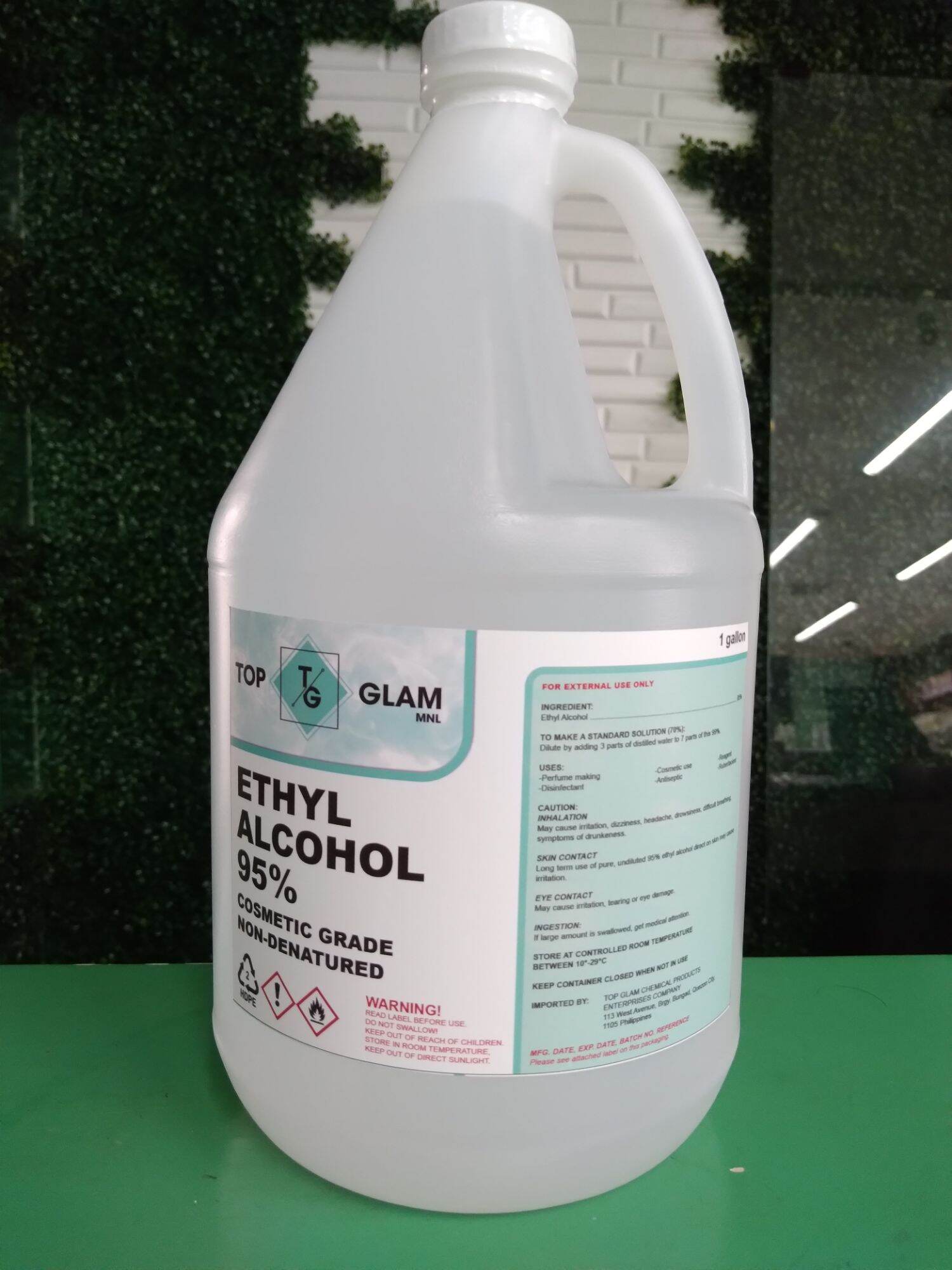 95% Pure Ethyl Alcohol Cosmetic Grade Gallon | Lazada PH