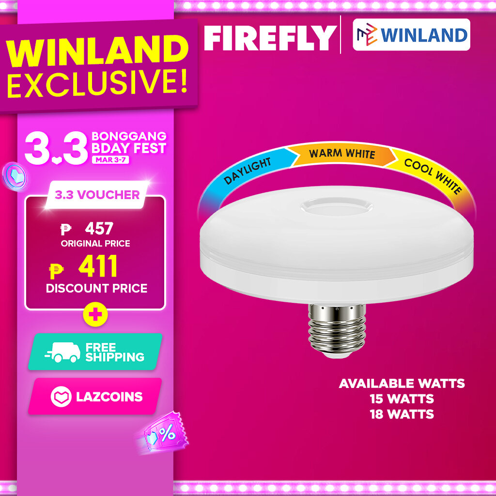 Firefly by Winland 3-Colors UFO LED Bulb Light Functional Basic Series ...