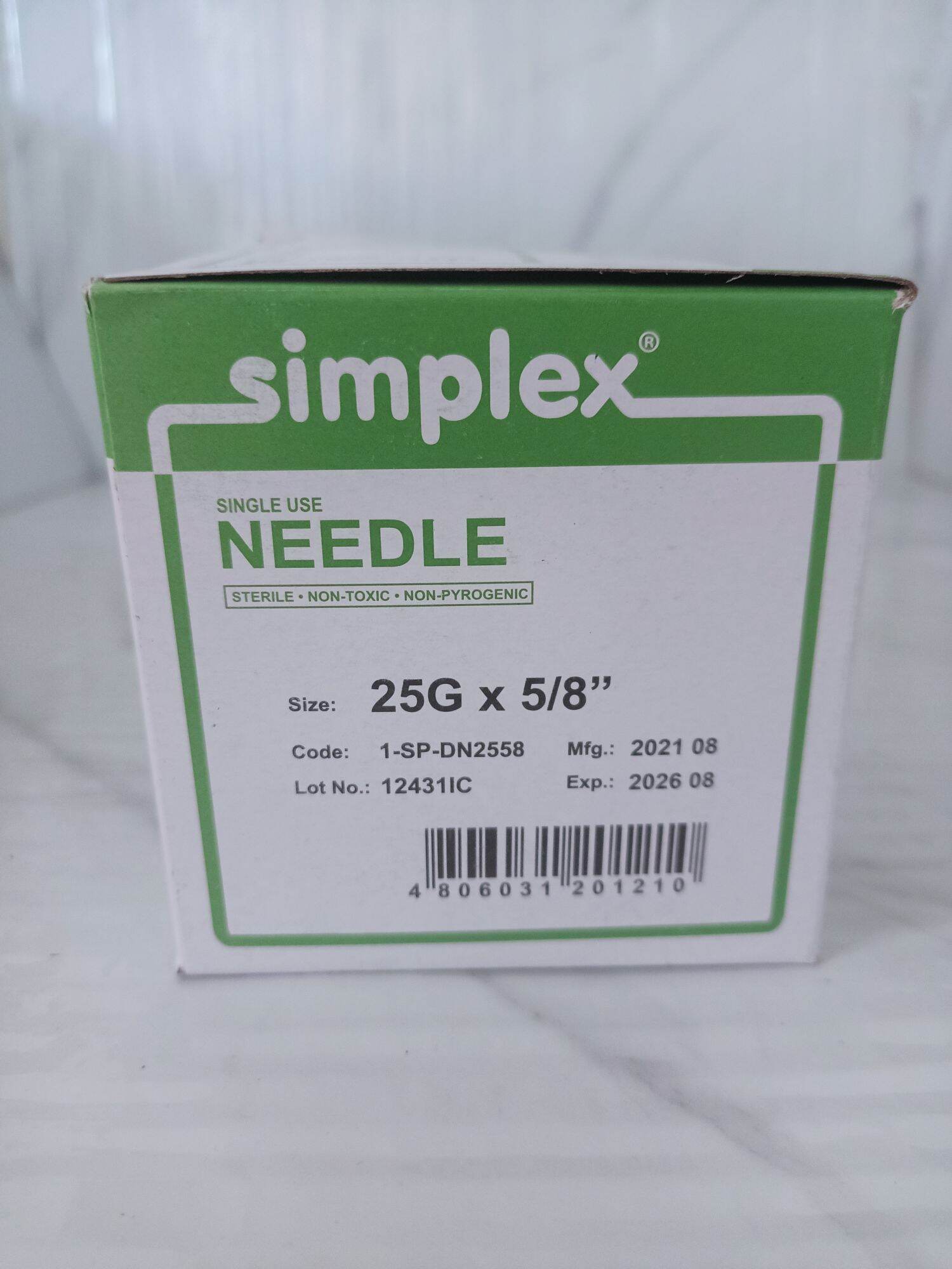 Simplex® Needle 25G x ⅝ (100pcs/Bx) | Lazada PH