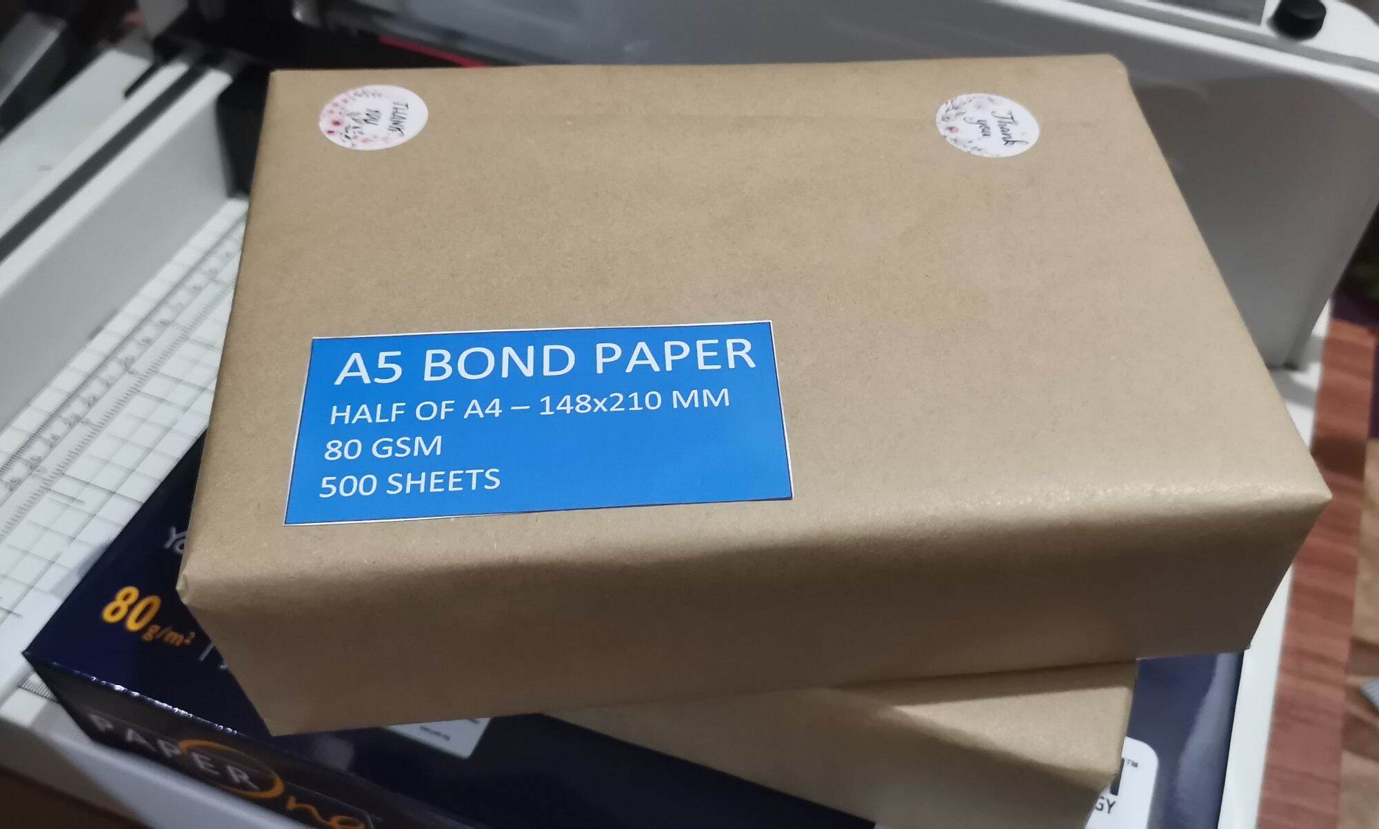 PAPER ONE A5 CUT BOND PAPER - 80 GSM 500 SHEETS | Lazada PH