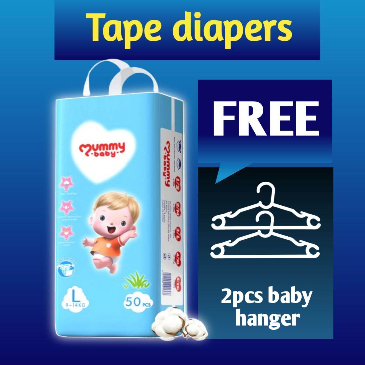 Mummy Baby Pull Up Pants/ Tape Diapers