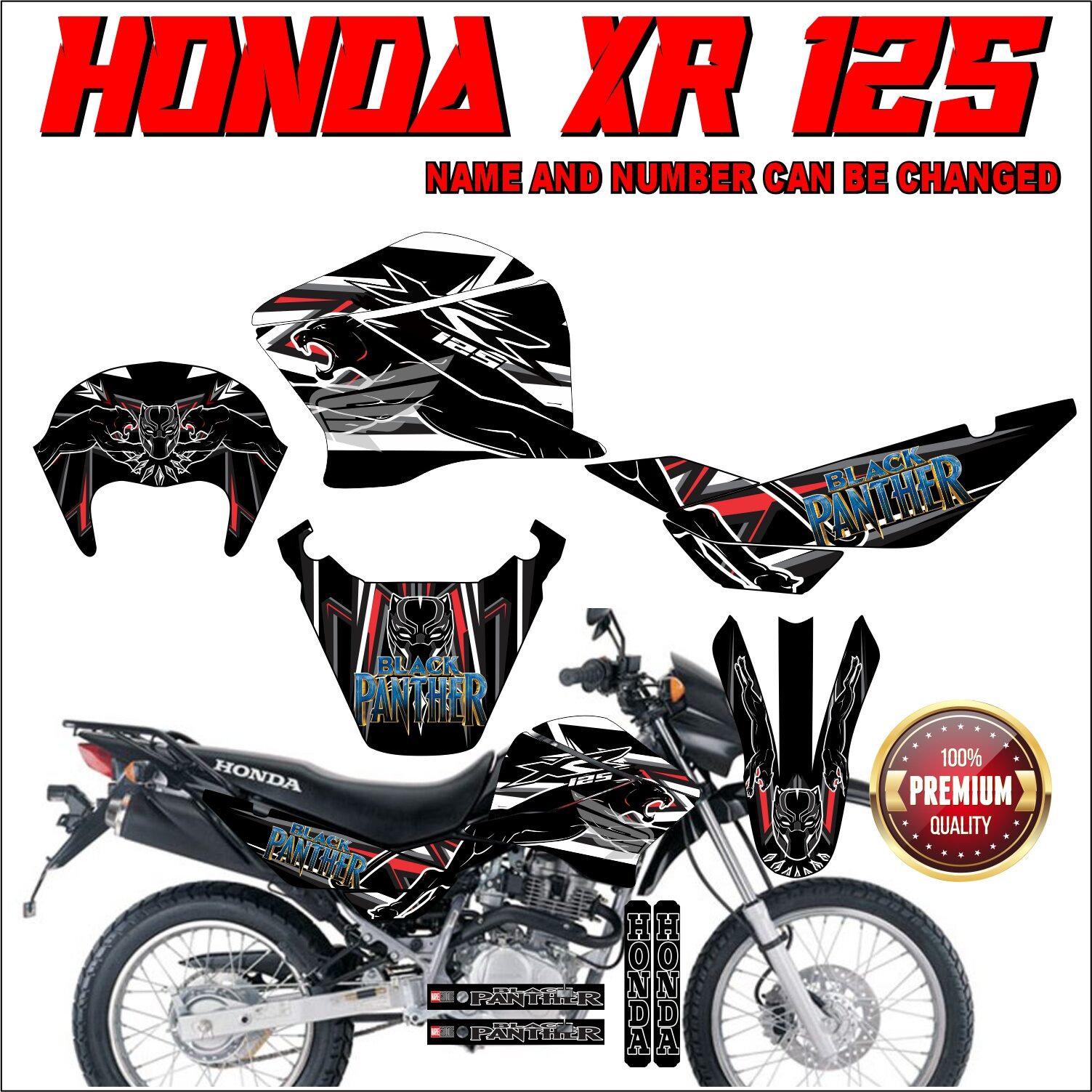 Honda XR 125 decals sticker, Laminated | Lazada PH