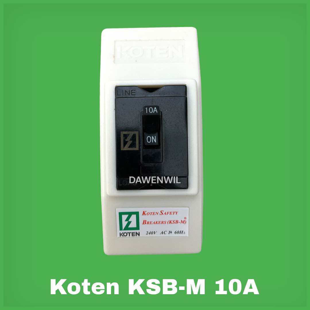 KOTEN KSB-M Mini Safety Breaker 2 Pole | 10A | 20A | 30A | Dawenwil | Lazada PH