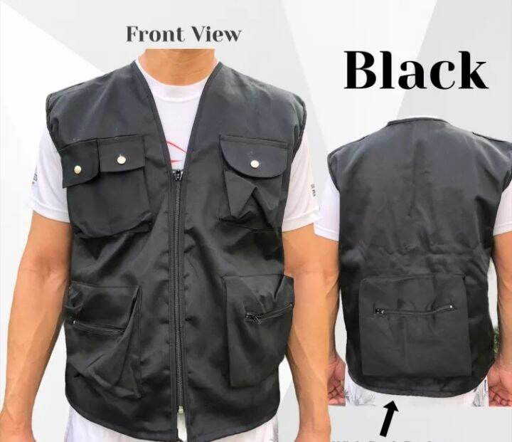 Chaleco Vest Full Pocket (Election Vest,Toda,Tanod,) Green,Blue, Black ...