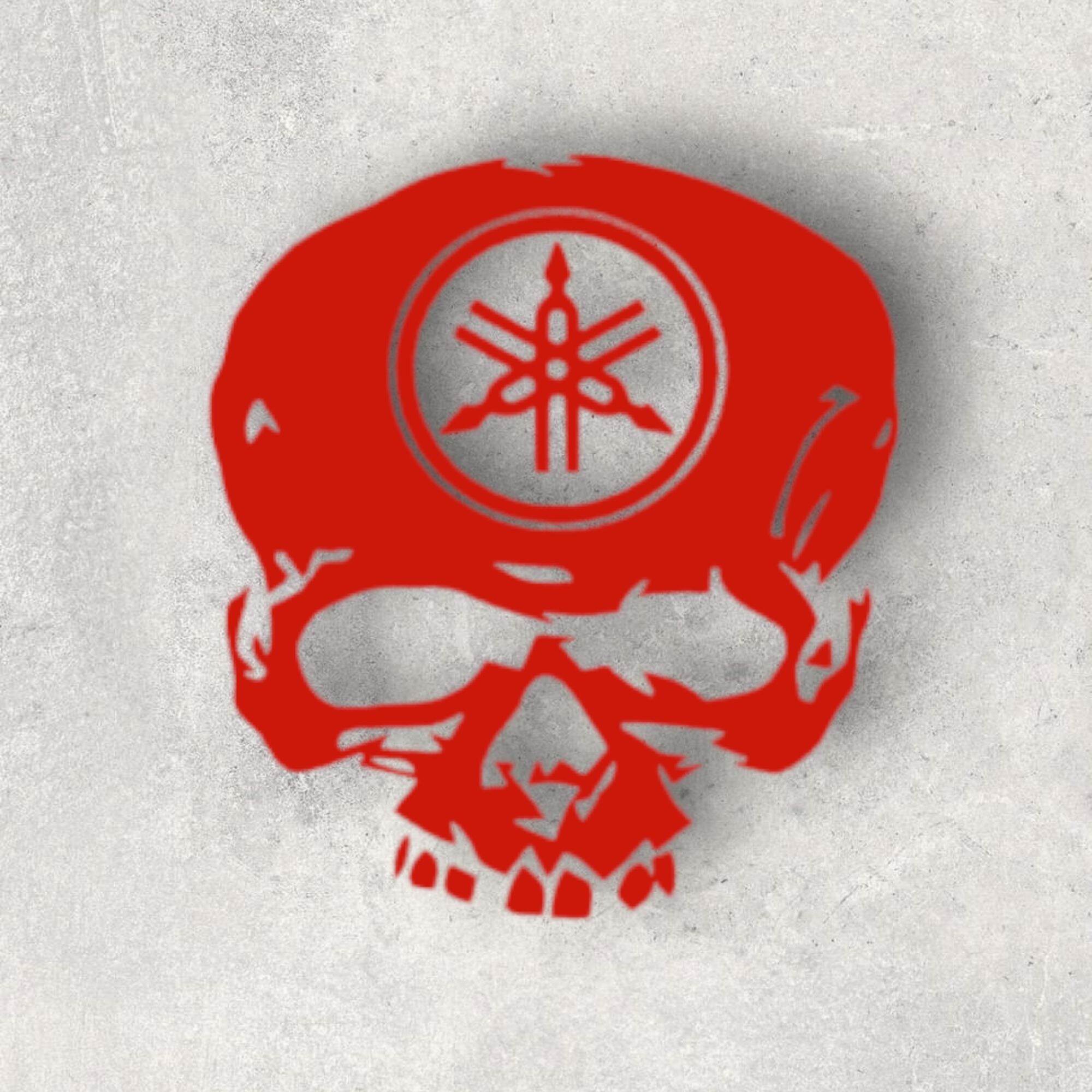 YAMAHA Skull Vynil Sticker | Lazada PH