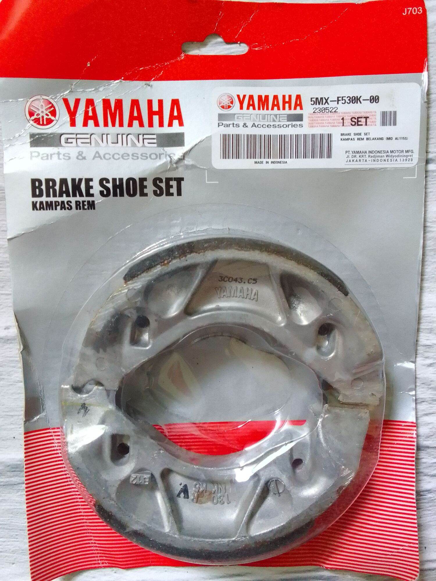 Yamaha Brake Shoe/Mio 125,MSI 125/115,Sporty,MXI125,MX125,Aerox,Gravis ...