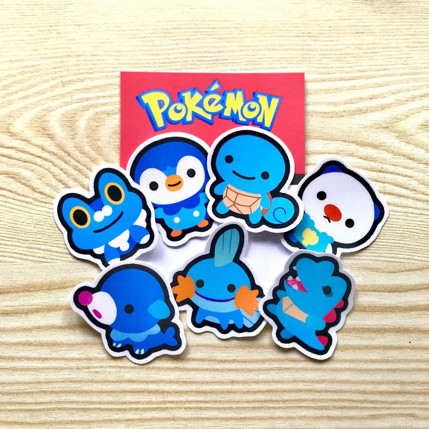 [SET] Pokemon Starters Waterproof Vinyl Stickers for Aquaflask, Laptops ...