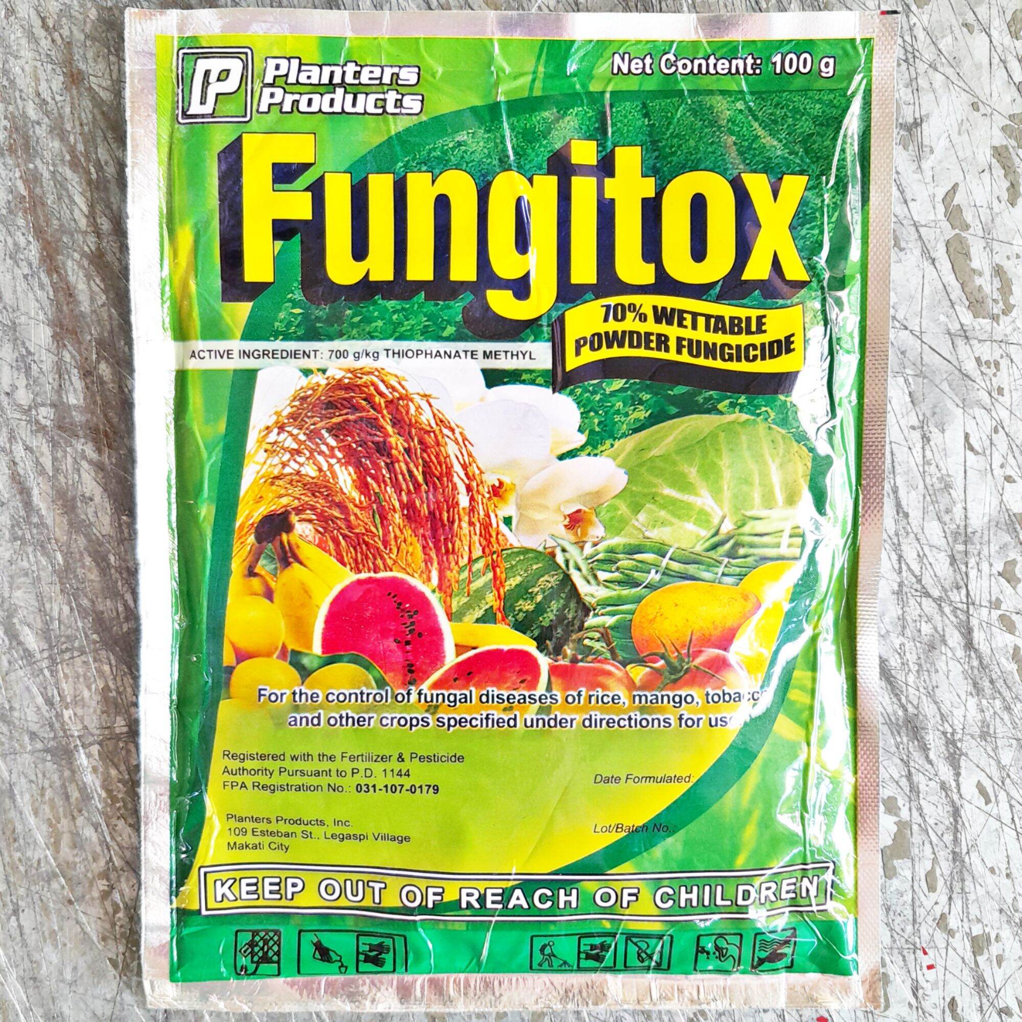 FUNGITOX 70WP (100 GRAMS) THIOPHANATE METHYL FUNGICIDE by PLANTERS ...